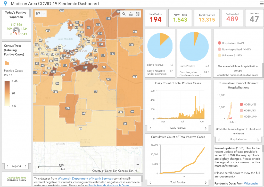 COVID-19 Data Dashboard – Spatial Computing and Data Mining Lab – UW–Madison