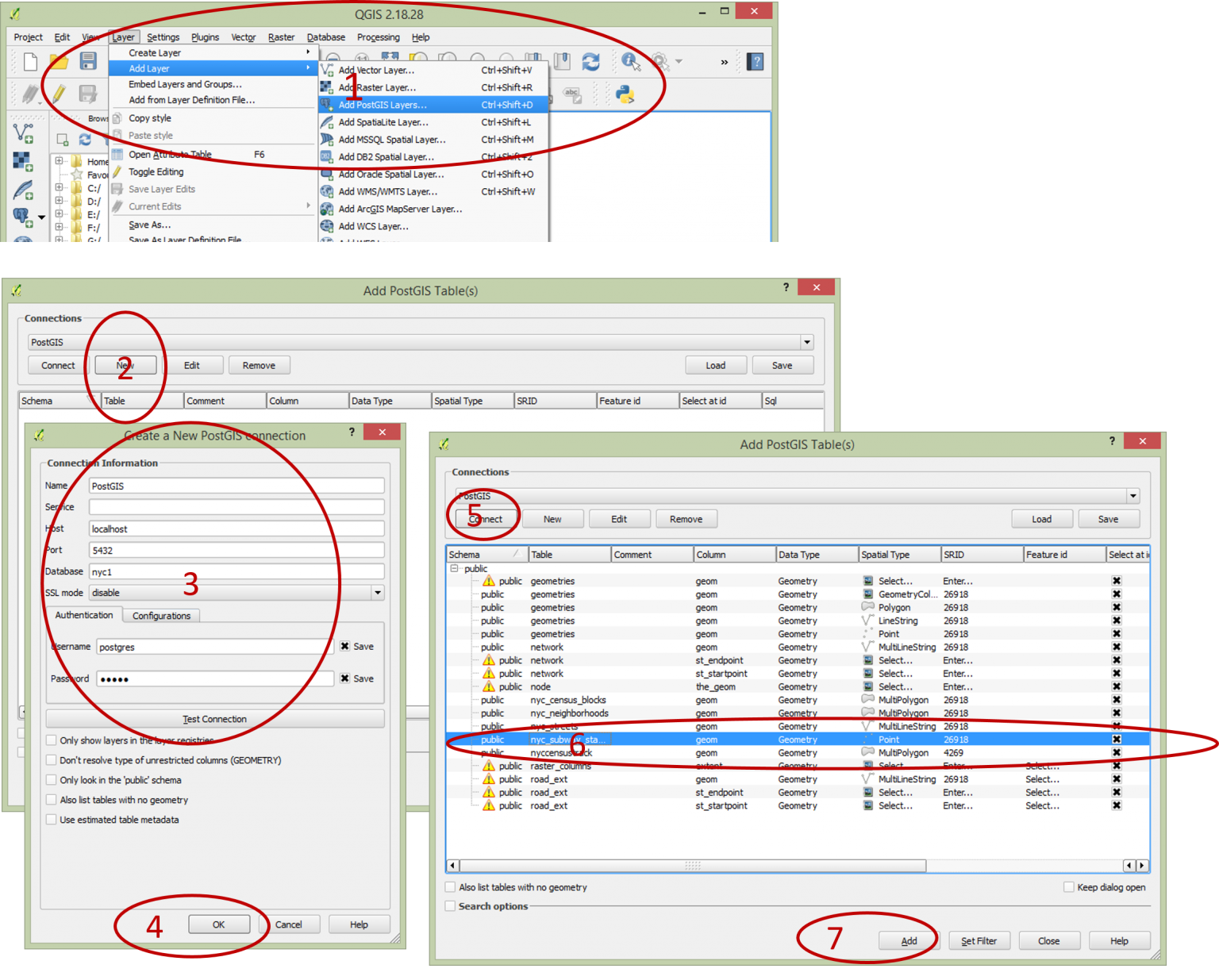 Spatial Database: Connect to PostgreSQL/PostGIS Through QGIS – Spatial ...